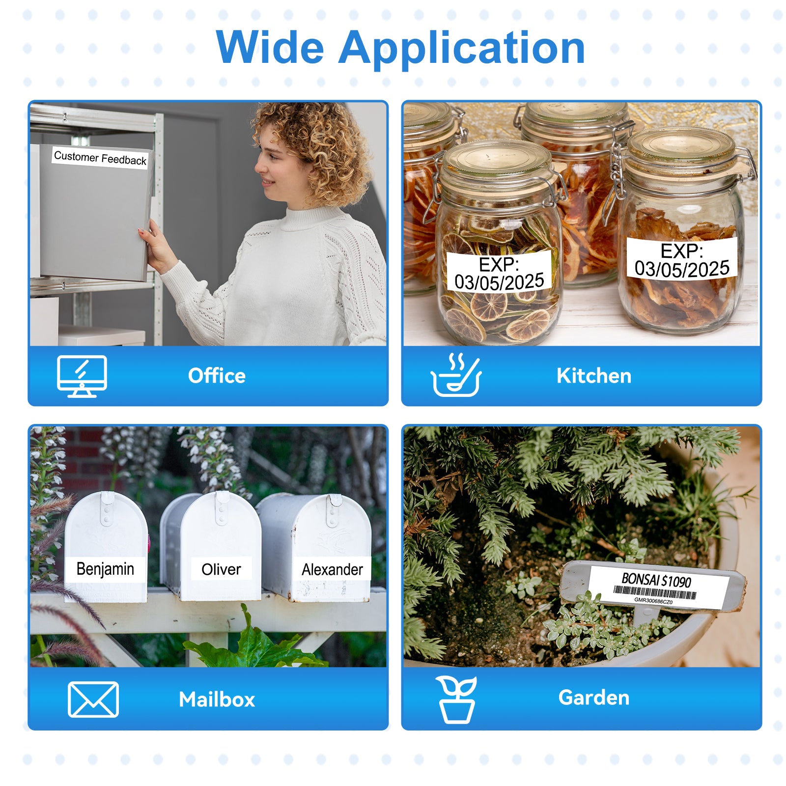 4-Pack Compatible Brother P Touch 24mm 1 Inch Label Tape TZe-251 – Labelife